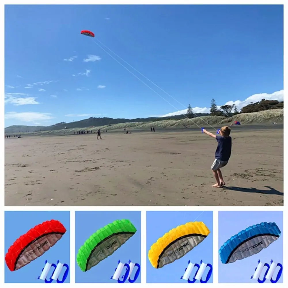 Easy to Fly Rainbow Umbrella Kite Dual Line Double Power Soft Kite Good ...