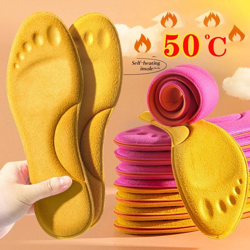 Self-Heating-Insoles-Thermostatic-Thermal-Insole-Winter-Warm-Men-Women ...