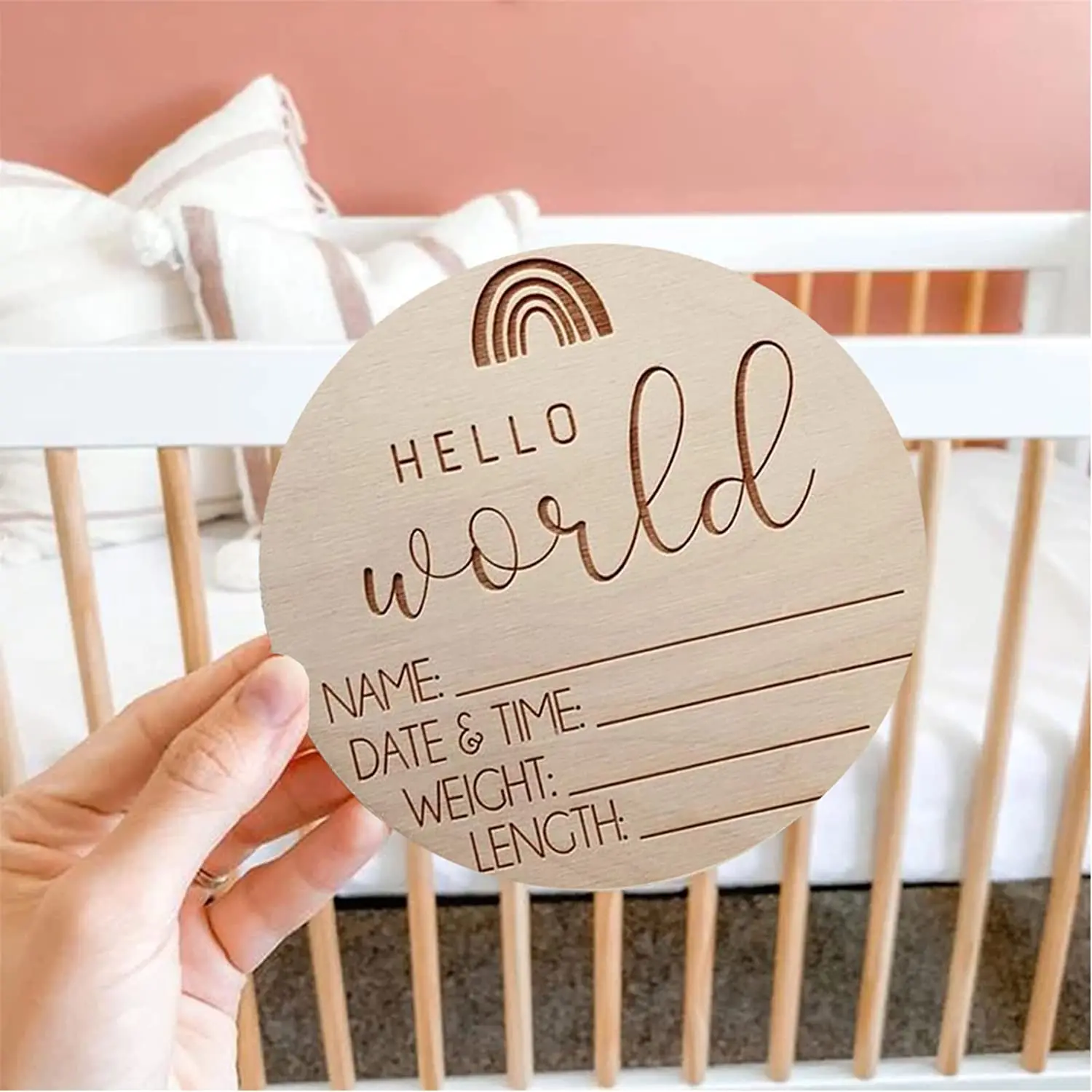 20pcs-Baby-Announcement-Birth-Sign-Hello-World-Newborn-Baby-Sign-Board ...