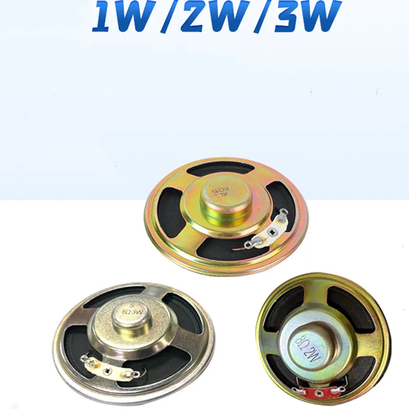 10pcs 8Ω 1W 2W 3W speaker diameter 50/57/66/77mm small speaker speaker inner magnetic paper tray ...