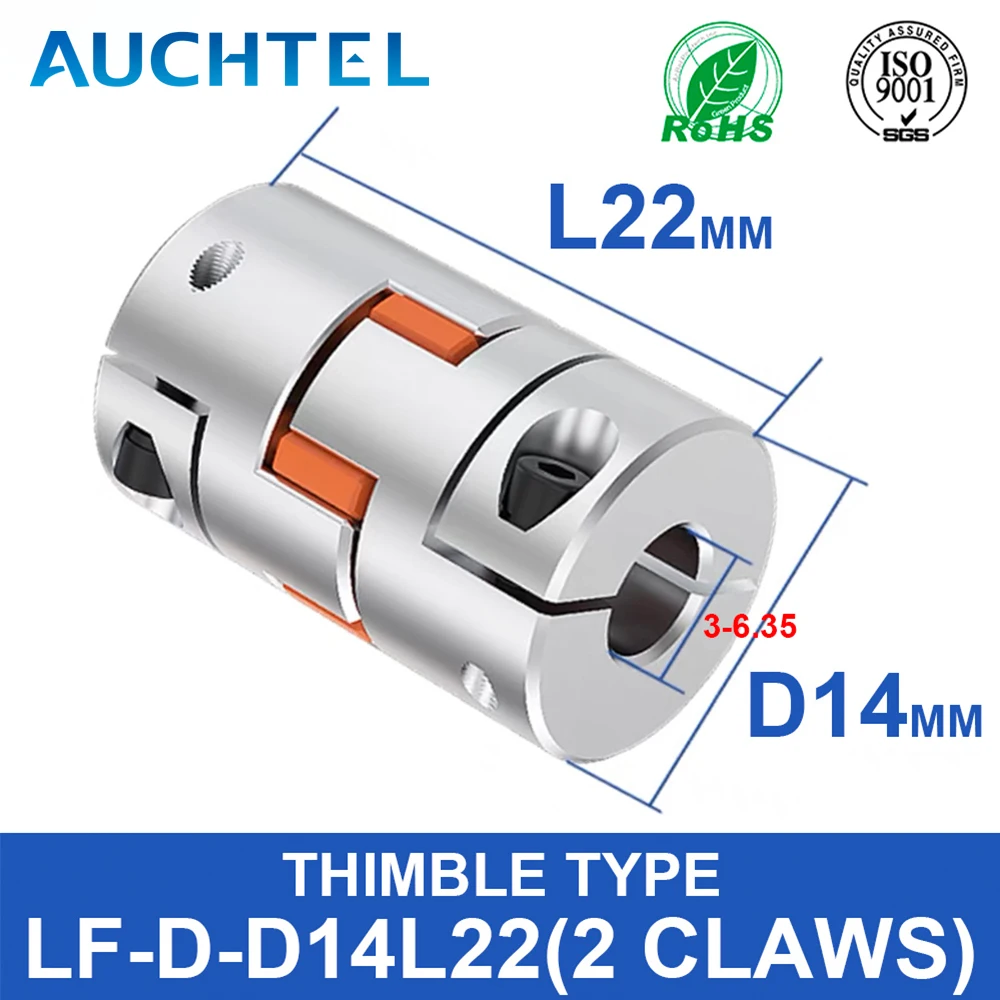 LF-D-D14L22-Aluminum-Shaft-Coupler-Jaw-Plum-Spider-Thimble-Type-CNC ...