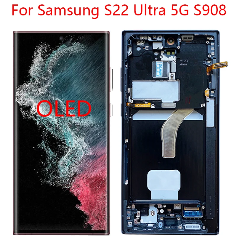 Super-AMOLED-For-Samsung-S22-Ultra-LCD-Display-Touch-Screen-Digitizer ...
