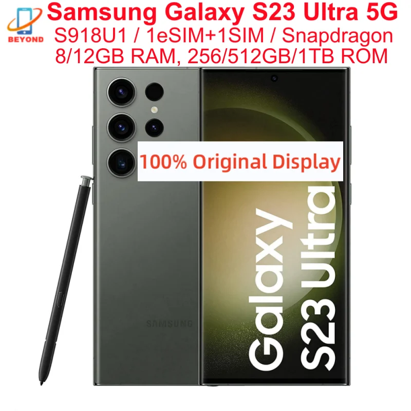 Samsung-Galaxy-S23-Ultra-5G-S918U1-6-8-ROM-256-512GB-1TB-RAM-8-12GB ...