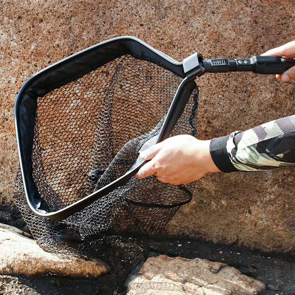 Floating-Fishing-Landing-Net-Aluminum-Alloy-Extensible-Telescopic-Pole ...