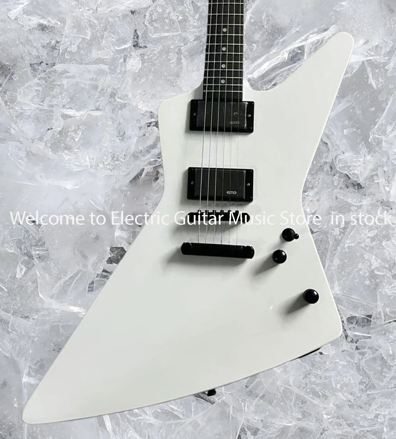 Snakebyte Electric Guitar Active Pickups White Color Solid Body ...