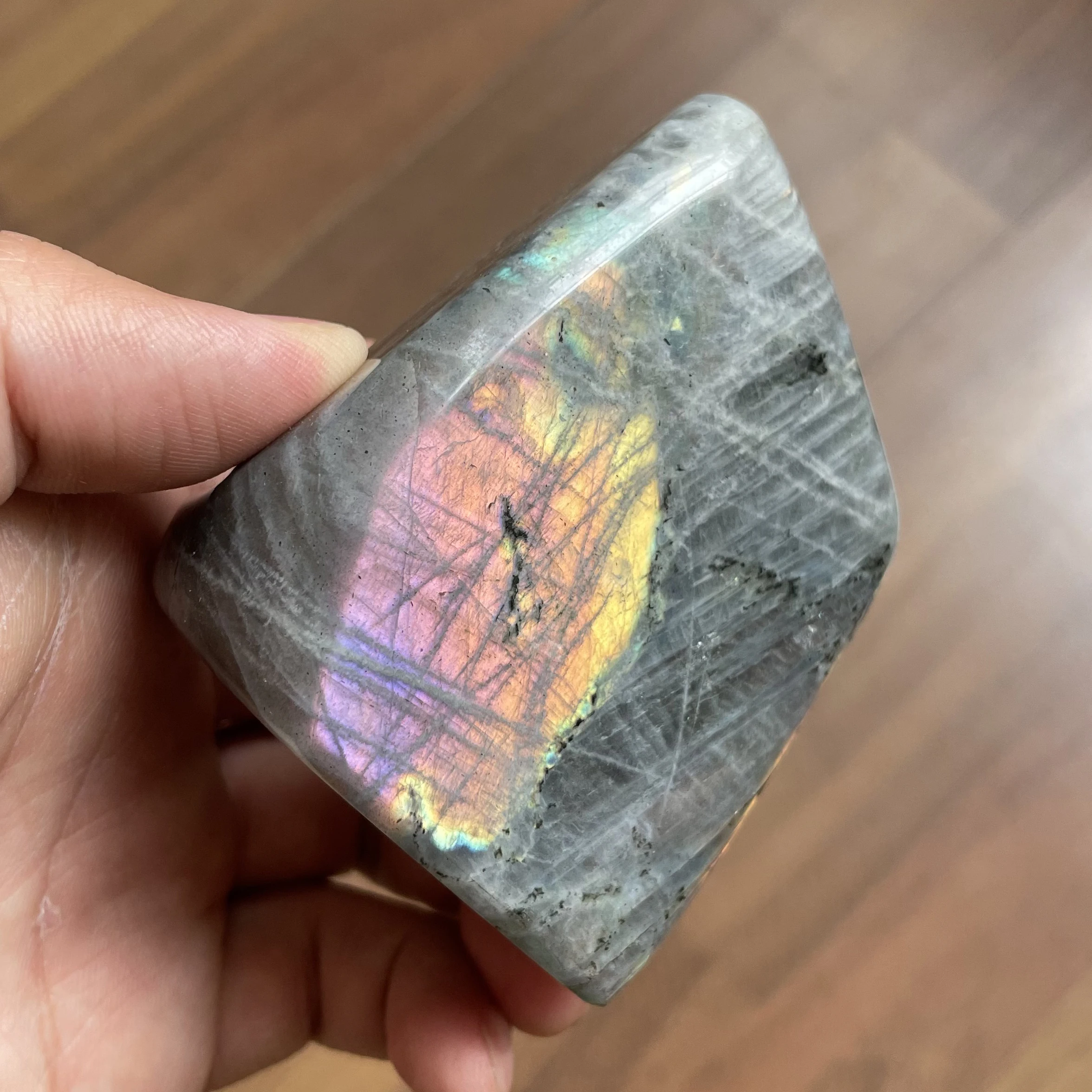 314g Natural Crystal Purple Labradorite Gems Decoration Rough Rock ...