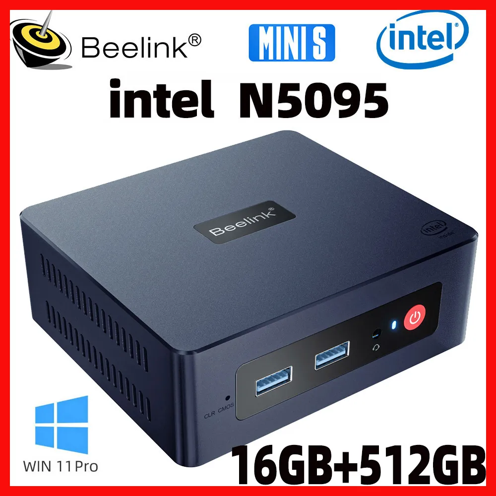 Beelink Mini S Gamer Mini Pc Windows 11 Intel N5095 Ddr4 8gb 128gb ...