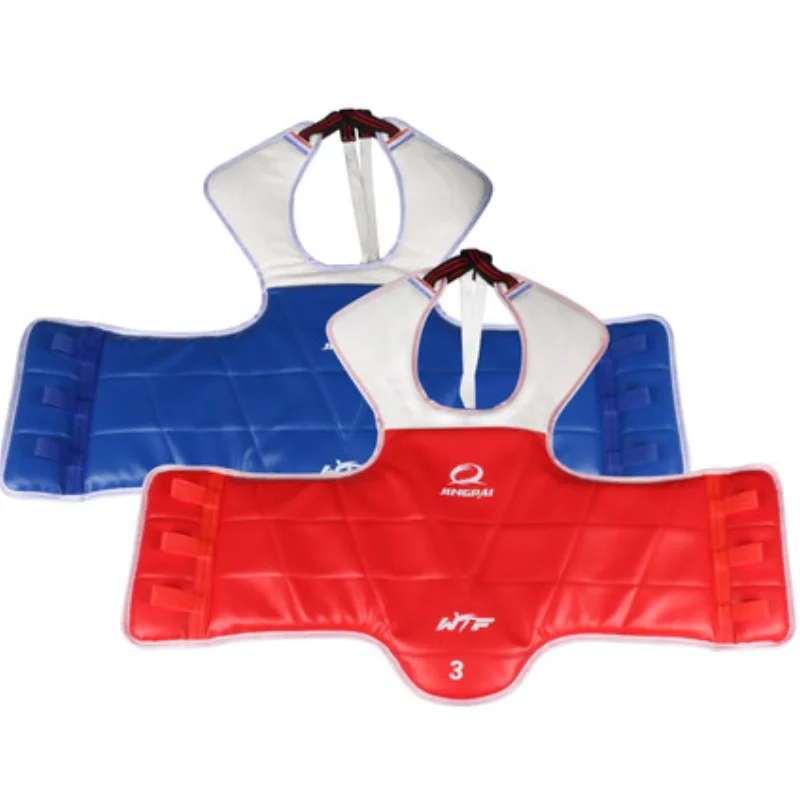 WTF Approve Taekwondo Chest Guard Kids Adults Red Blue Karate Tae Kwon ...