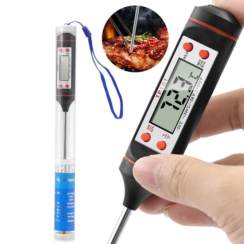 TP101-Portable-Stainless-Steel-Probe-Cooking-Thermometer-Baking ...