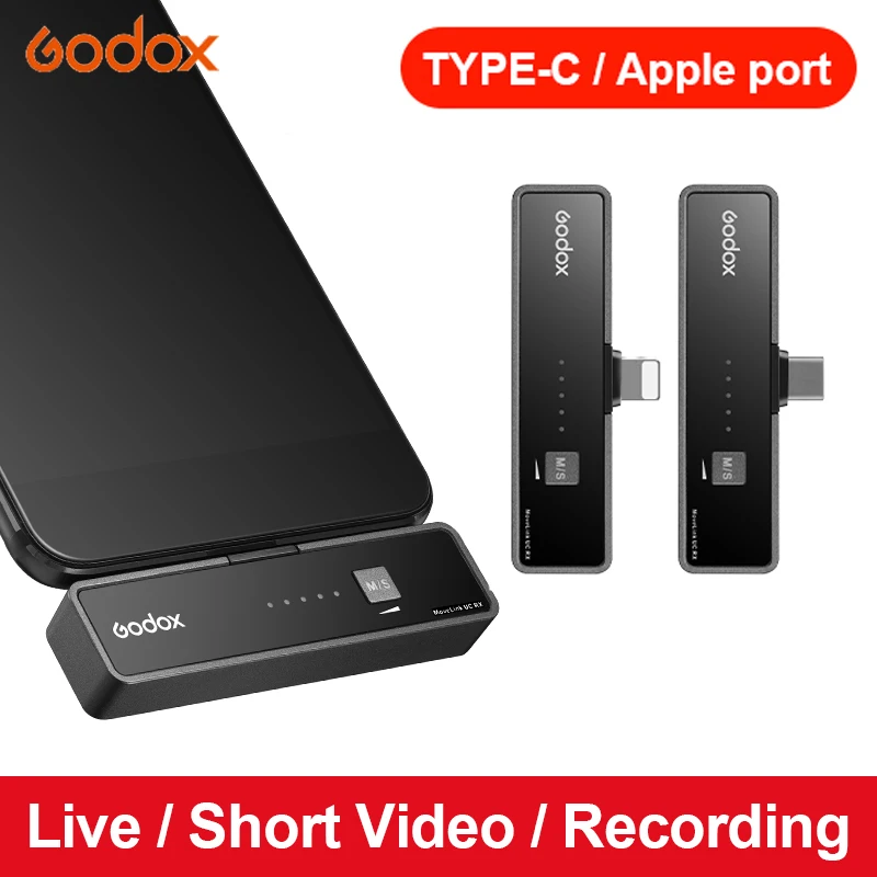 GODOX-micr-fono-Lavalier-tipo-c-interfaz-Lightning-MoveLink-UC-LT-RC ...