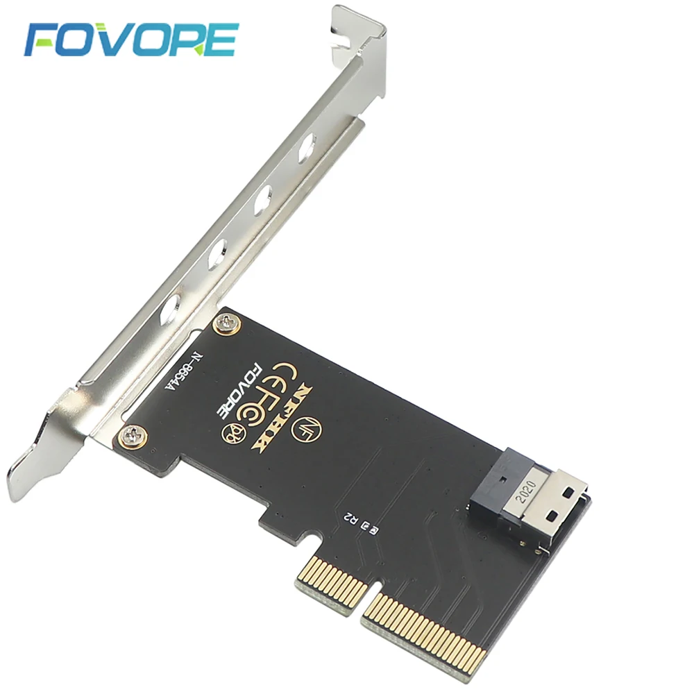 Адаптер PCIe to Slimline SAS PCI Express 3.0 x4 SFF-8654 SSD-конвертер ...