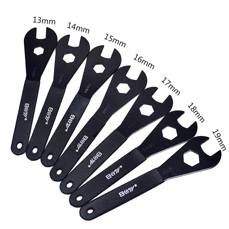 Portable High Carbon Steel Cone Bike Axle Wrenches Set Bicycle Spindle ...