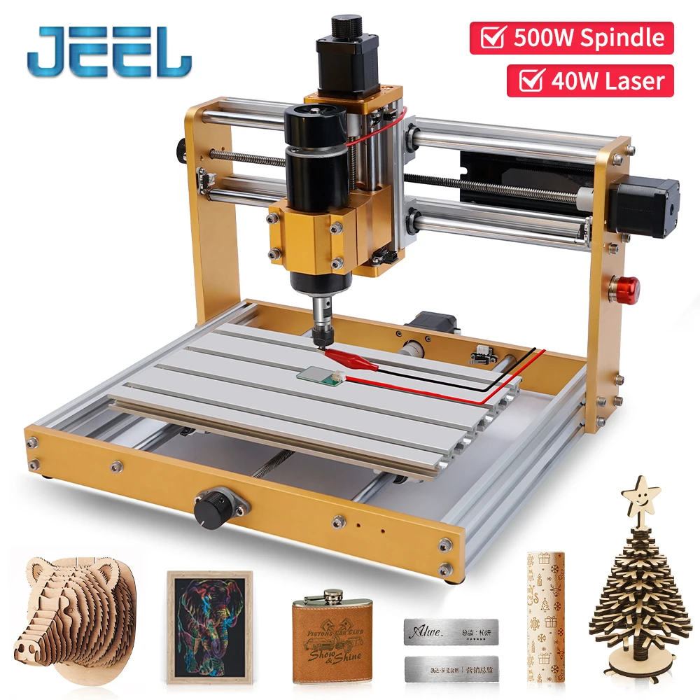 Cnc 3018 Plus 500w/300w Spindle Kit 40w Laser Apply Nema17/23 Stepper ...
