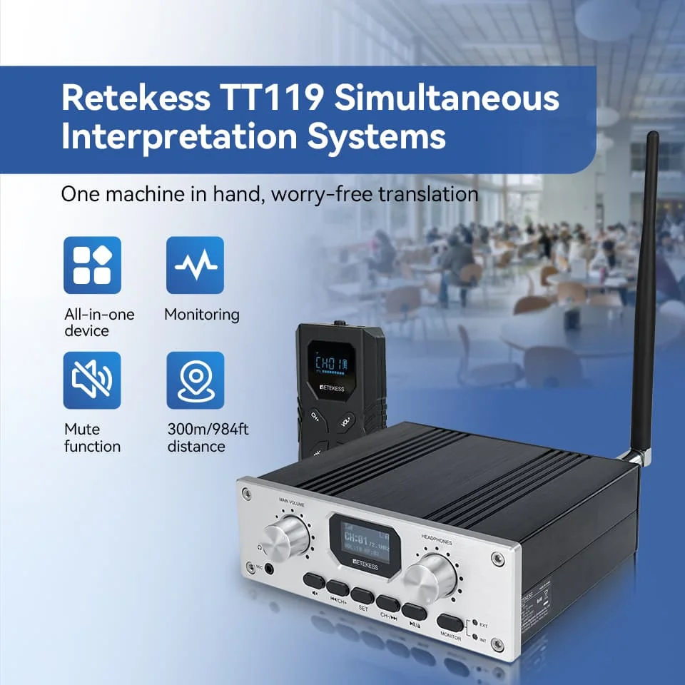 Микрофон Retekess TT119 FM-передатчик | AliExpress