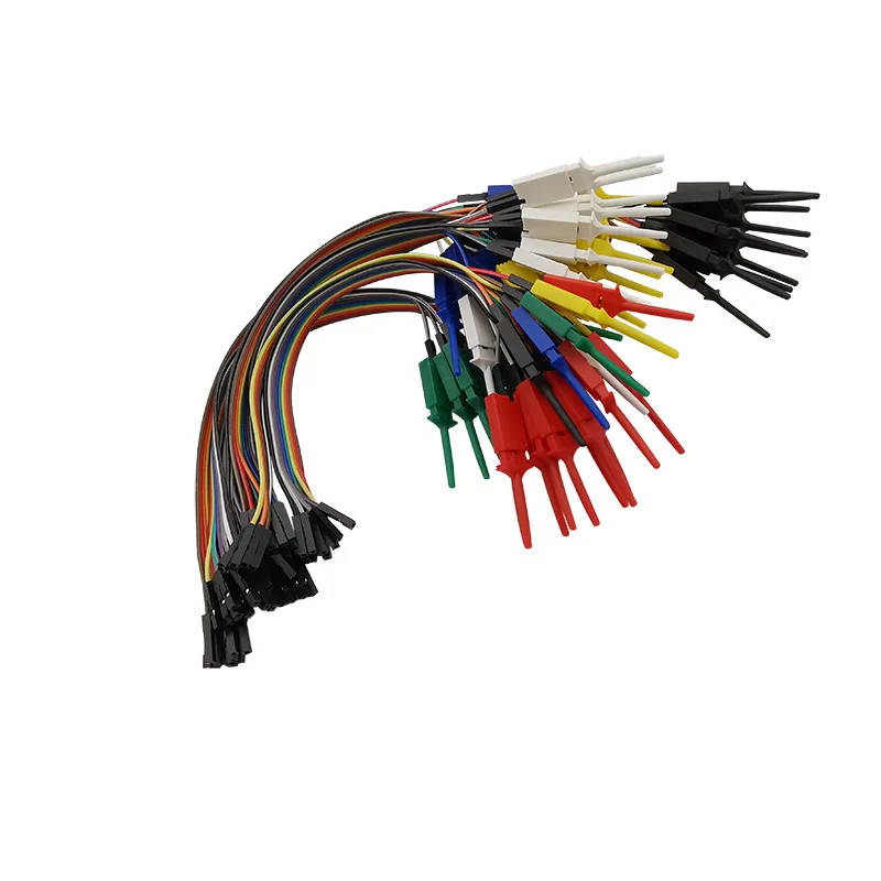 Flat-Test-Hooks-Logic-Analyzer-Clips-Gripper-Probe-Breadboard-Jumper ...