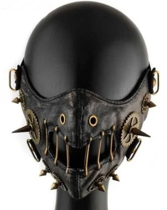 Horrific-Bar-Stage-Performance-Props-Punk-Gear-Mask-Gothic-Punk-Mask ...