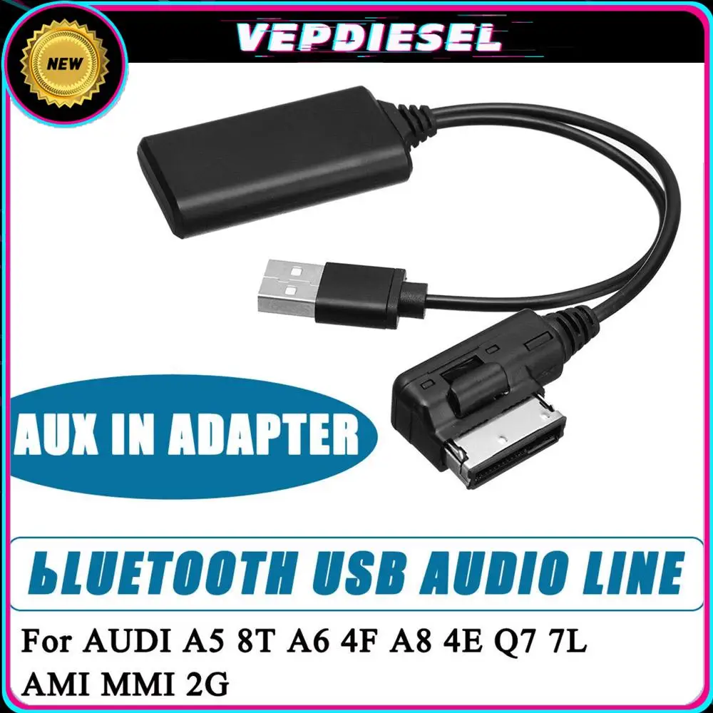 New-Wireless-Bluetooth-Music-Interface-AUX-Audio-Cable-Adapter-For-Audi ...