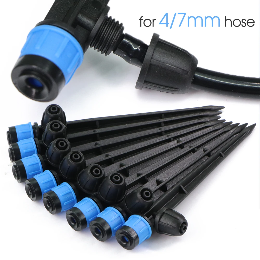 10PCS Adjustable 1/4" Irrigation Misting Dripper 360° Vortex Sprinkler ...
