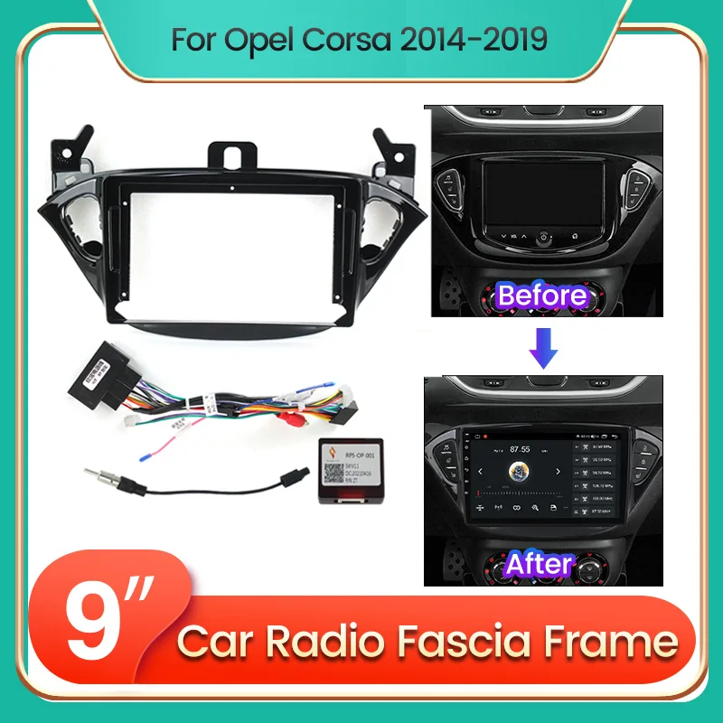 Car-Radio-Fascia-Frame-For-Opel-Corsa-E-2015-2019-Adam-2013-2016 ...