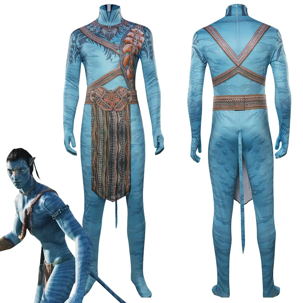 Jake Sully Cosplay Men Costume Avatar 2 Movie The Way Of Water Roleplay ...