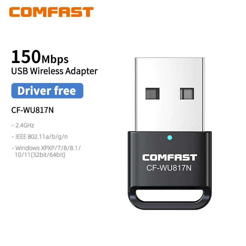 ワイヤレスネットワークカード,150mbps mt7603u/rtl8188,usb,Wi Fiアダプター,ドングル受信アンテナ802.11b ...