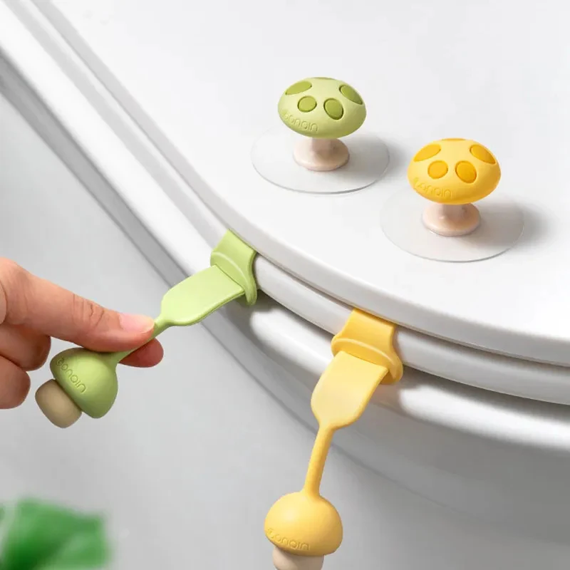 Cute-Mushroom-Toilet-Lid-Lifter-Tool-Closestool-Holder-Ring-Flapper ...