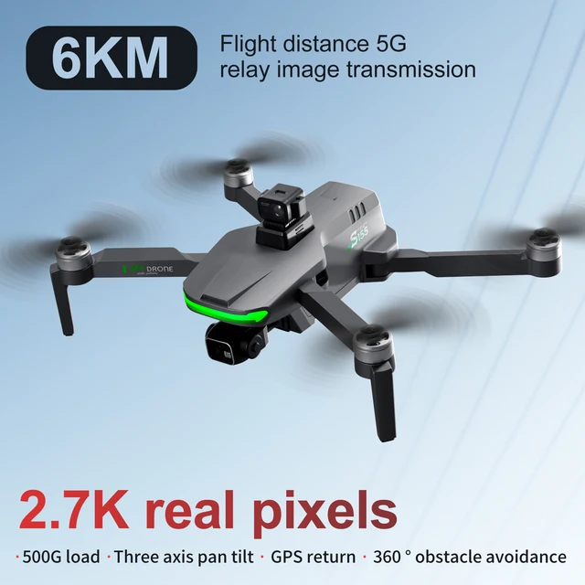 S155 Pro GPS Drone 8K HD Camera Aerial Photography FPV 3-Axis Anti-Shake Gimbal Brushless Motor ...