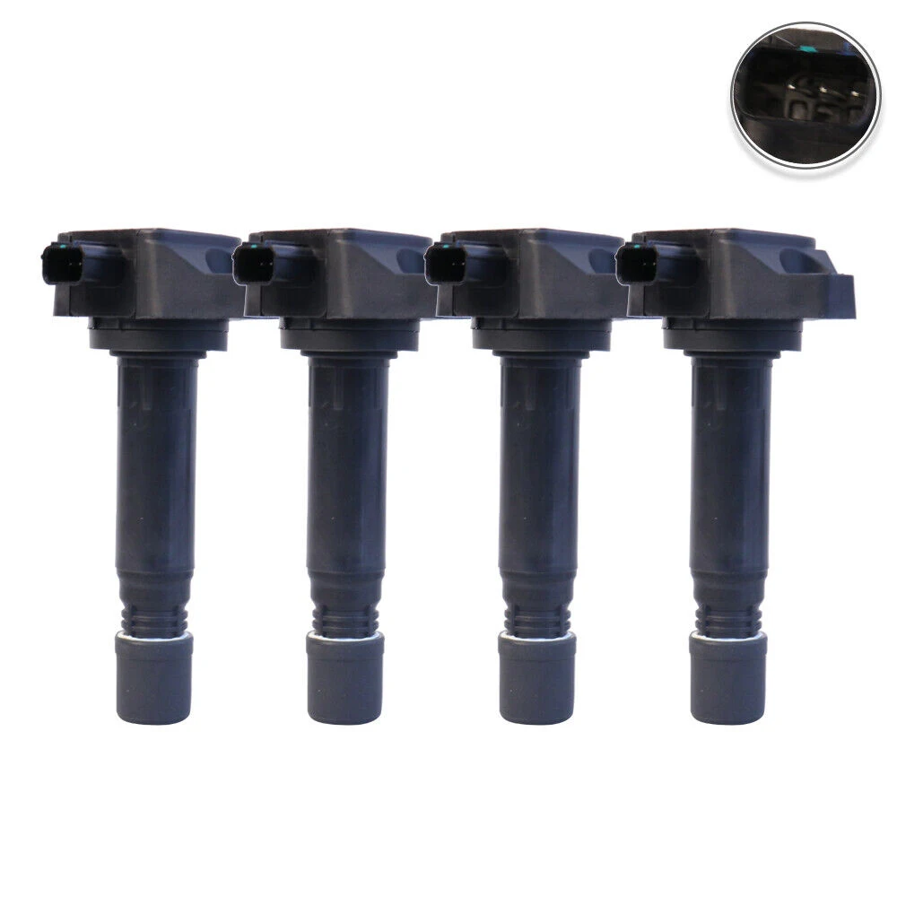 4Pcs 30520-RNA-A01 099700-101 Ignition Coils For Honda Civic 1.8L 2006 ...