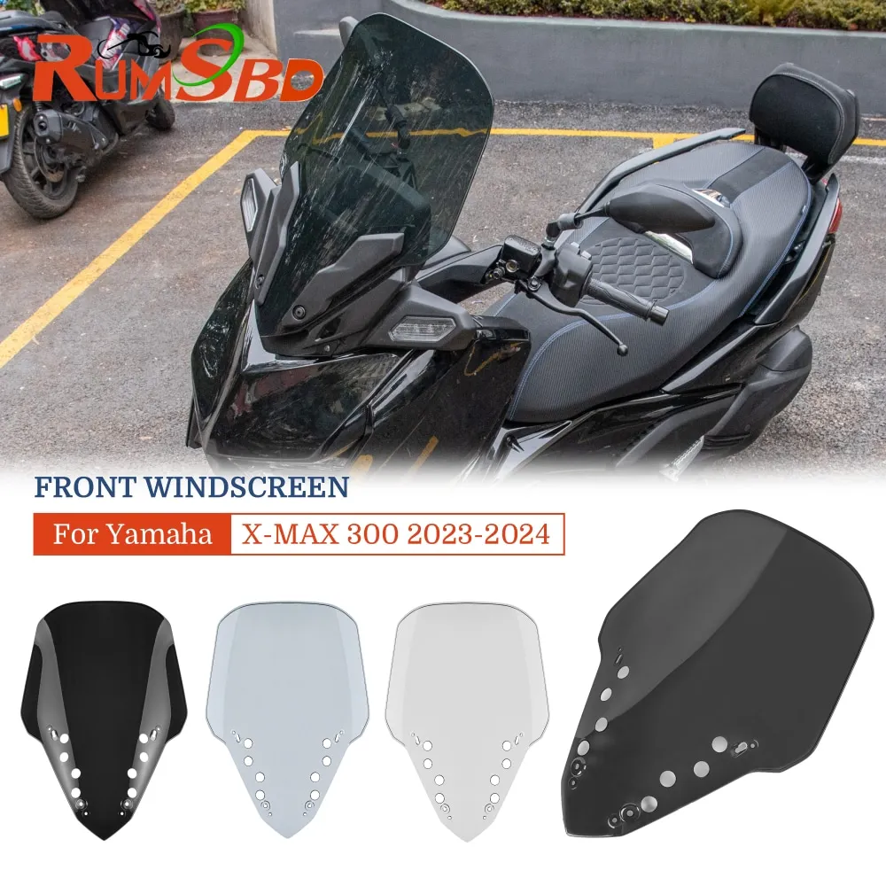 XMAX300-Motorcycle-Windscreen-Windshield-Air-Flow-Deflectors-Front ...