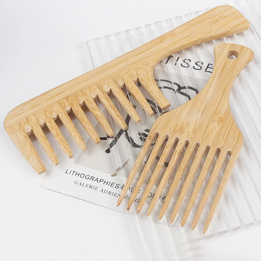 Hair-Styling-Comb-Men-Mens-Wood-Color-Wide-Tooth-Bamboo-Combs ...