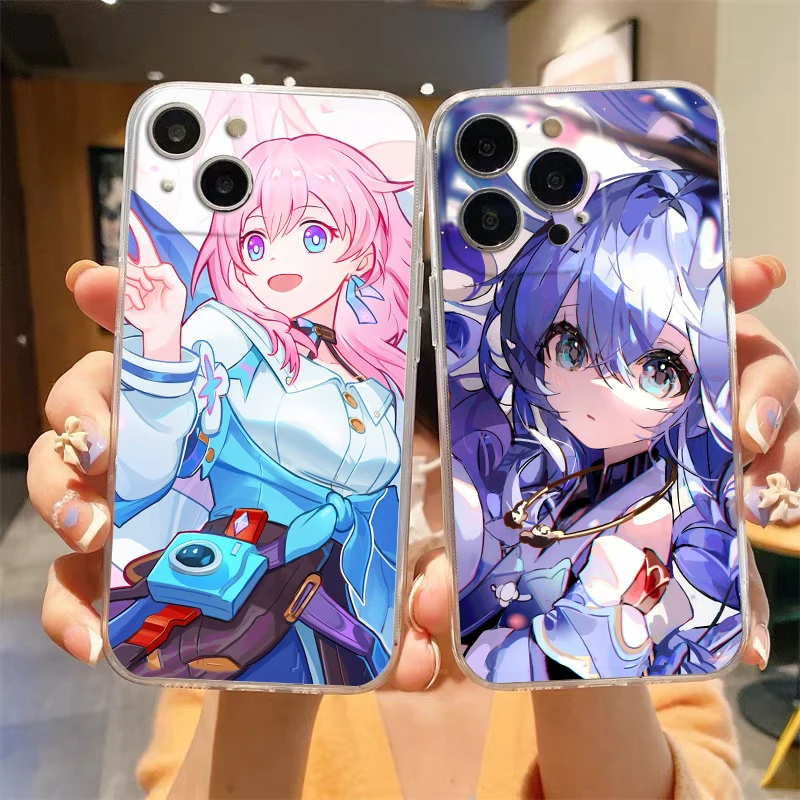 Honkai-Star-Rail-Genshin-Impact-Luxury-Transparent-Phone-Case-For ...