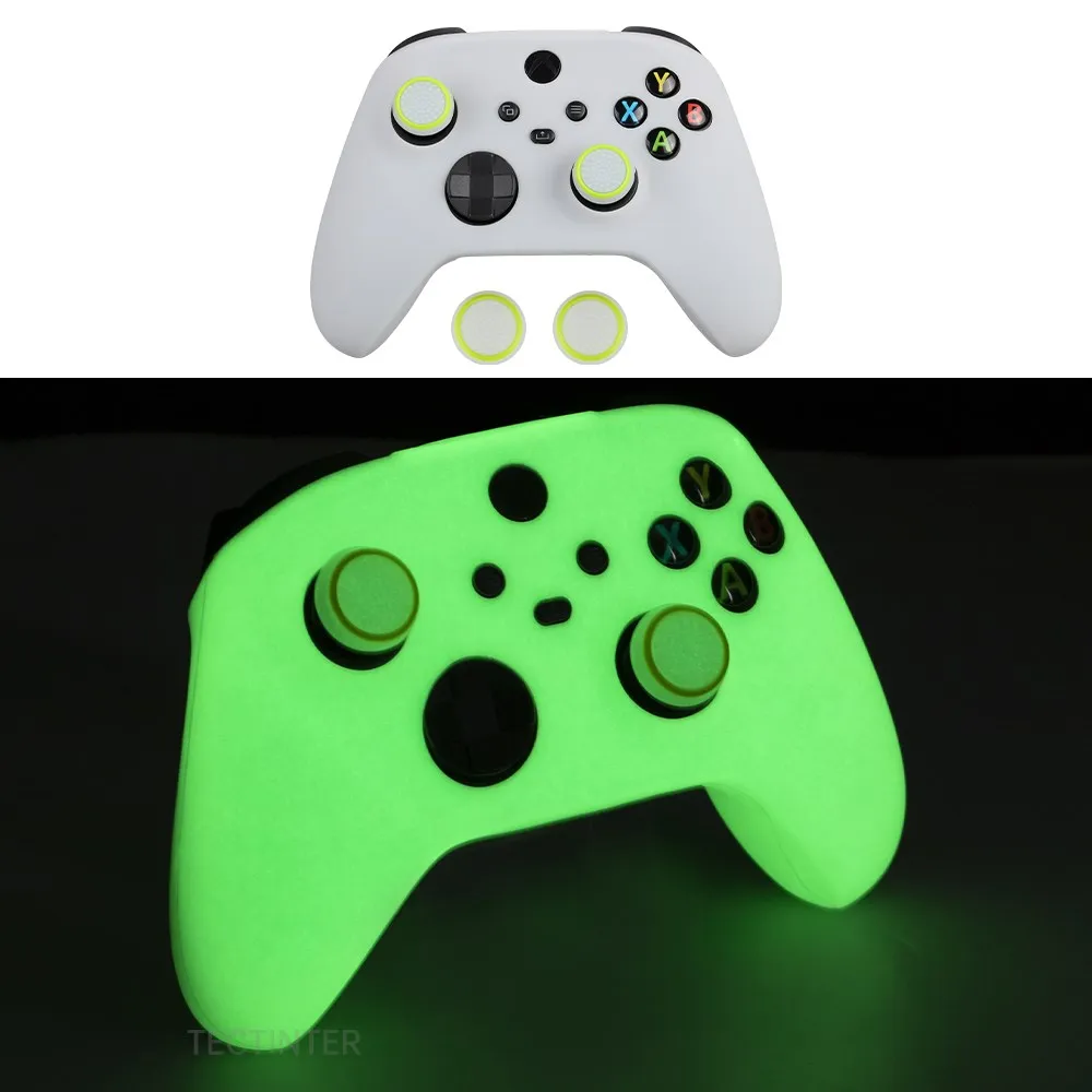 Protective Case For Xbox Series X/s Gamepad Silicone Luminous Green ...