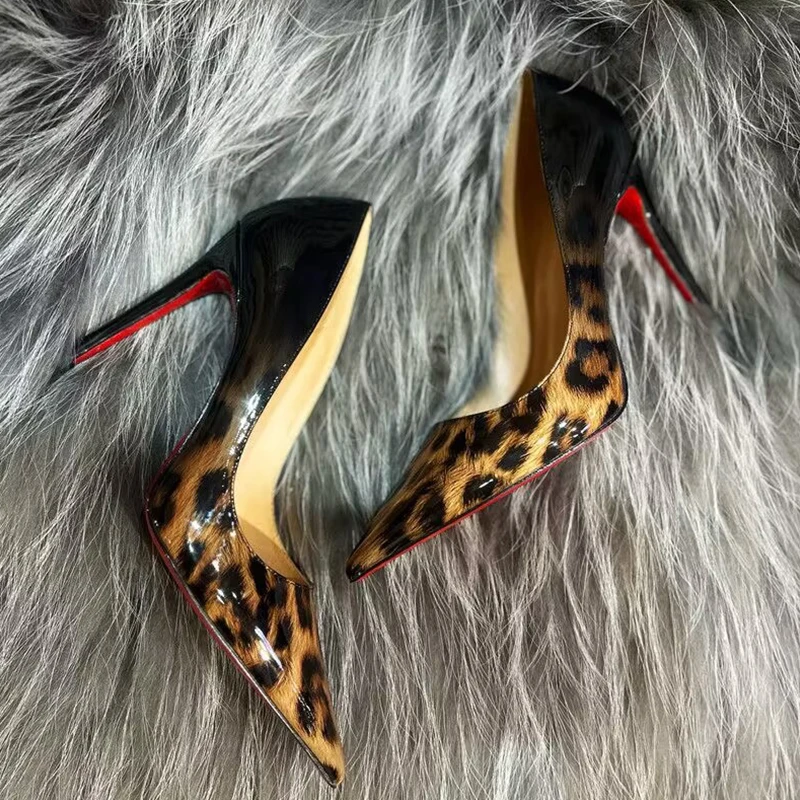 2025 Design Woman shoes Female Fashion gradient leopard print Heels For ...