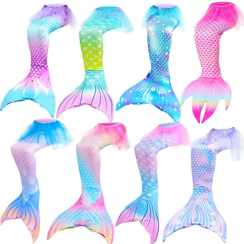 2024-New-Kids-Swimming-Mermaid-tail-Roleplay-Mermaid-Costume-Little ...