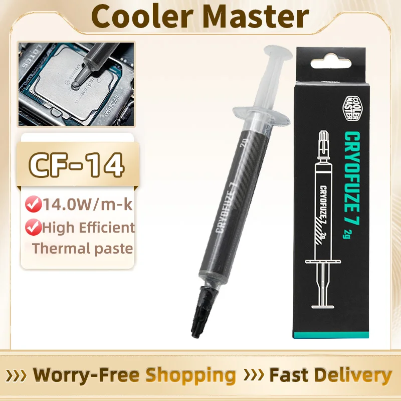 Cooler Master High Quality CPU Thermal Paste 14W/mk 2g/4g Silicone ...