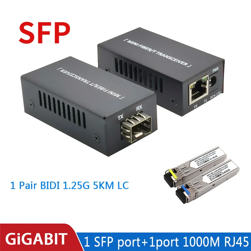 Sfp-medya-d-n-t-r-c-Gigabit-Mini10-100-1000Mbps-Fiber-optik-Ethernet ...