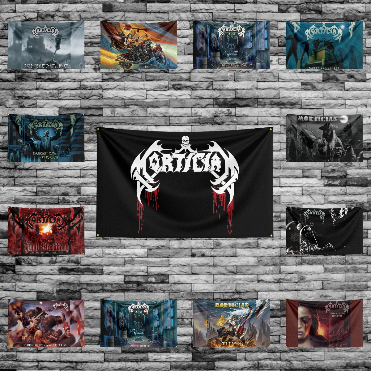 3x5 Ft Heavy Rock Band-M-Morticians Flag Polyester Digital Printing ...