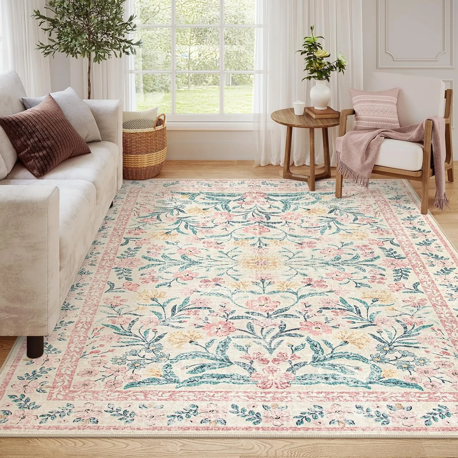 Light-Luxury-Carpet-Bohemian-Style-Thickened-Faux-Cashmere-Rug-Living ...