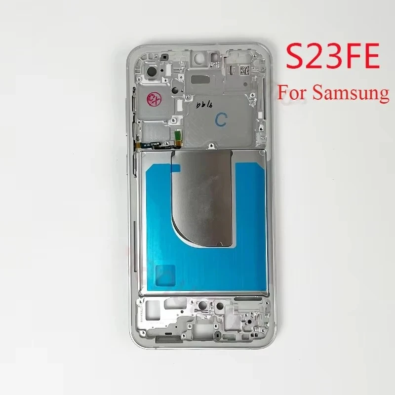 For Samsung Galaxy S23FE Middle Frame Bezel S23 FE LCD Display Screen ...