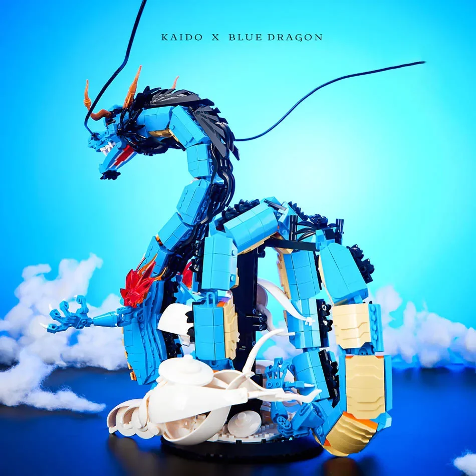 Kaido Building Block Set - One Piece Blue Dragon DIY