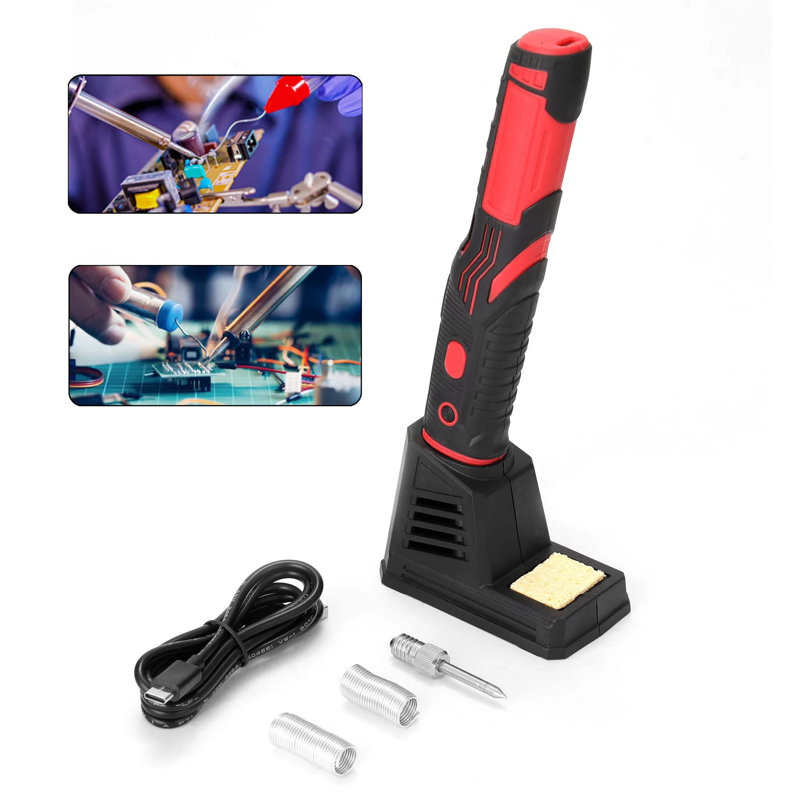 450C-8W-Cordless-Electric-Solder-Iron-Charging-Soldering-Iron ...