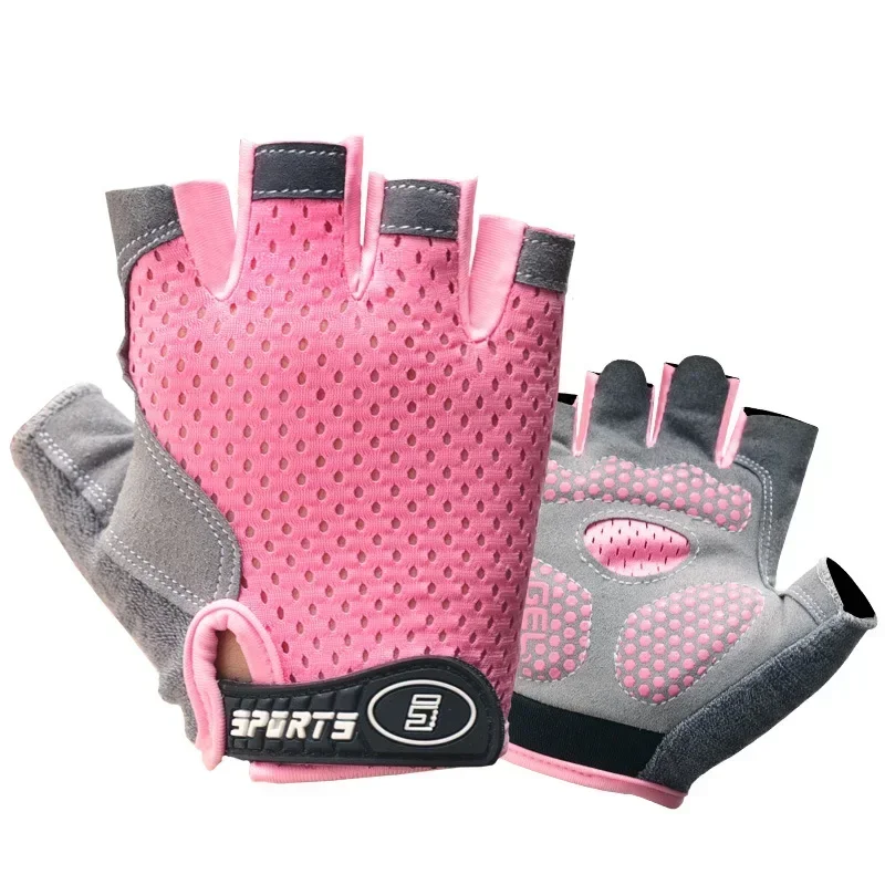 1 Pair Children's Gloves Kids Half Finger Cycling Gloves Outdoor Sports ...