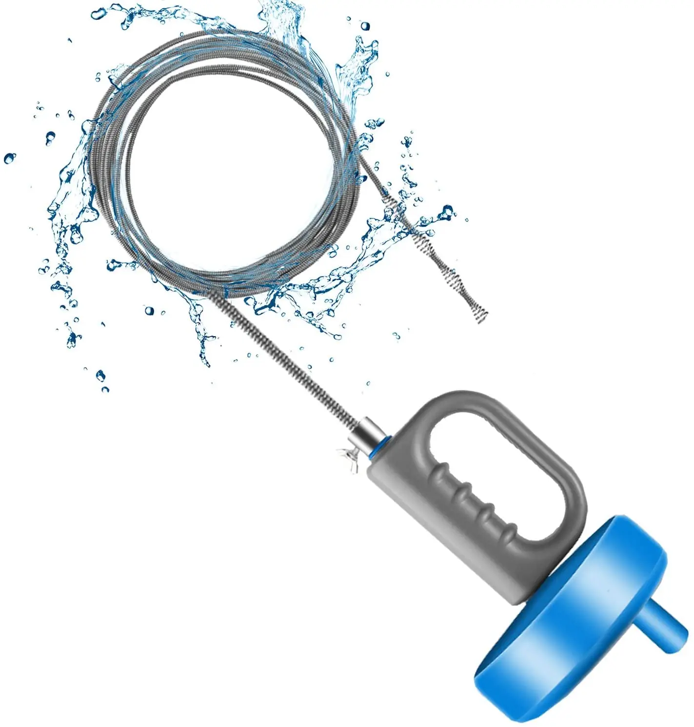 Tranvon Plumbing Dredge Kitchen Sink Toilet Sewer Cleaning Dredge Tool ...