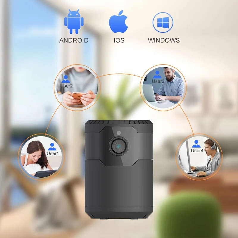 Caméra miniature,Mini caméra de surveillance Robot IP WiFi sans fil ...