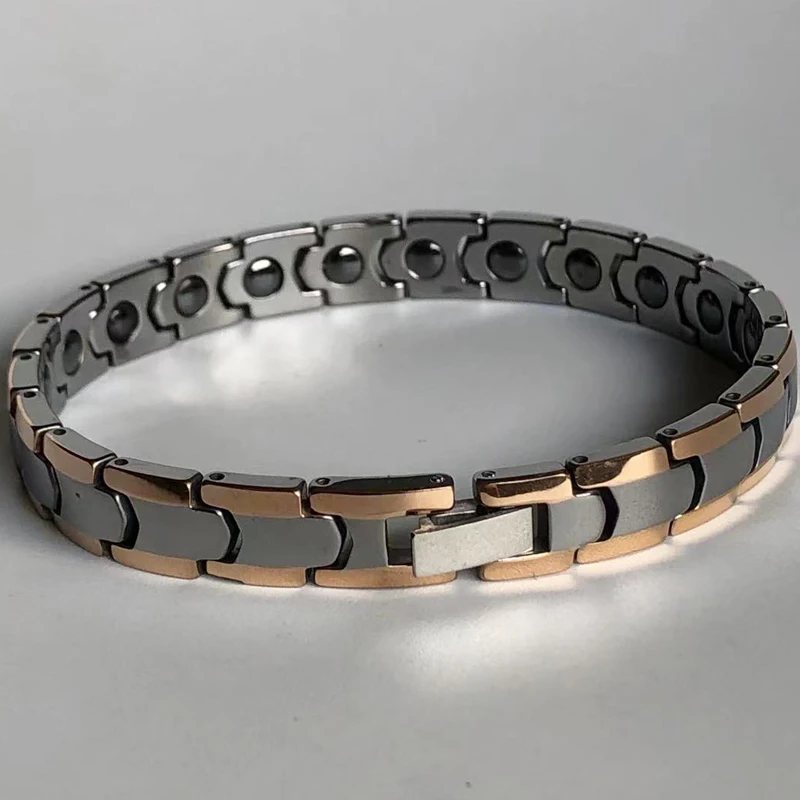 Pulsera-magn-tica-de-lujo-para-hombres-y-mujeres-brazalete-de-tungsteno ...