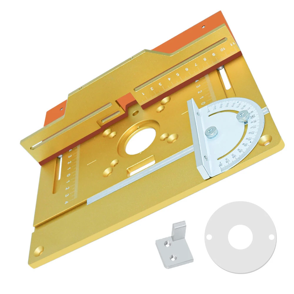 Router Table Insert Plate Aluminum Alloy Wood Milling Flip Board ...