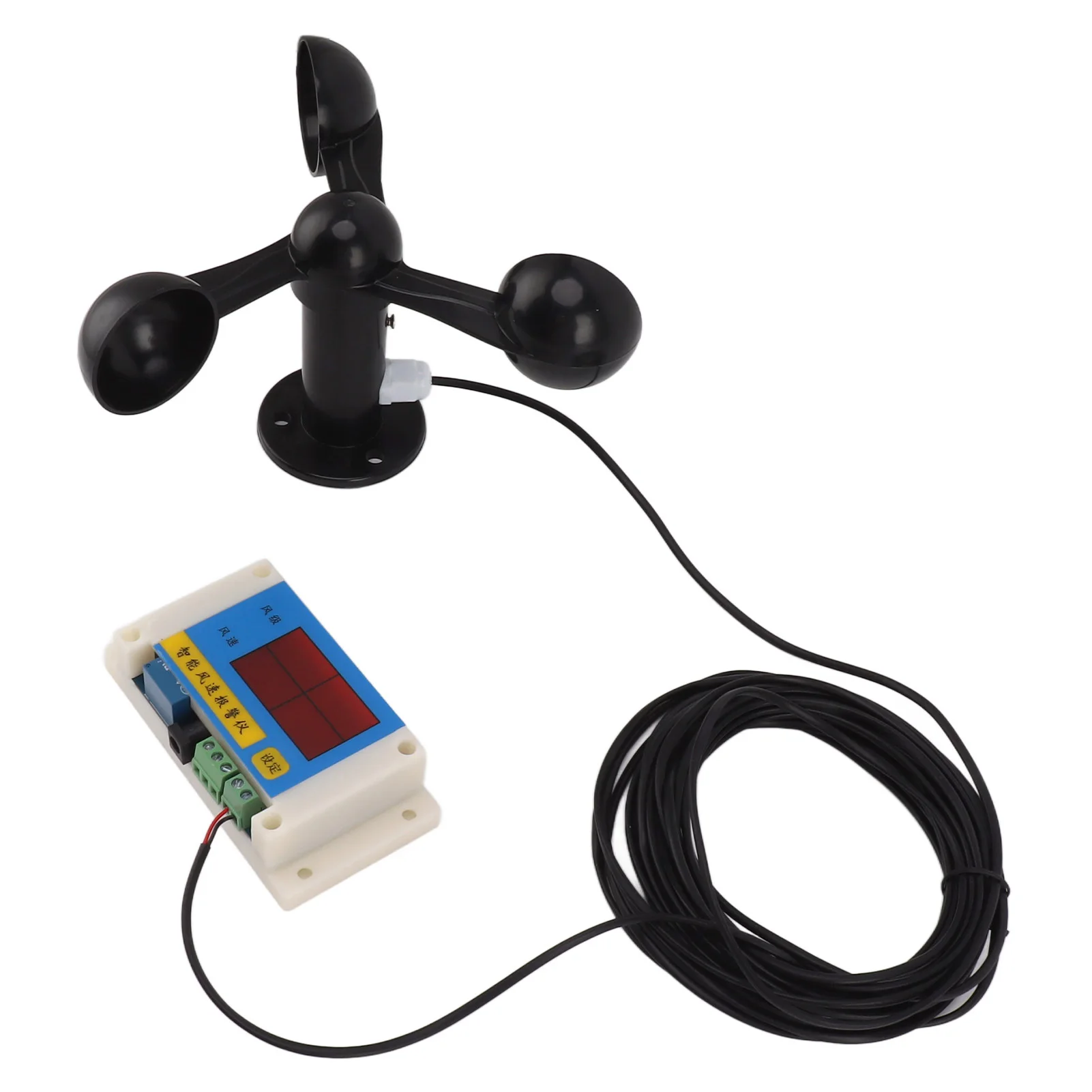 3 Fan Blades Tower Crane Anemometer 3 Blades USB 5V High Accuracy 2‑12 ...
