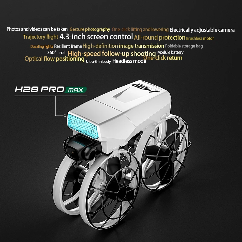 Drone H28 : gyroscope 6 axes pour un vol 360° stable, technologie 2,4 ...