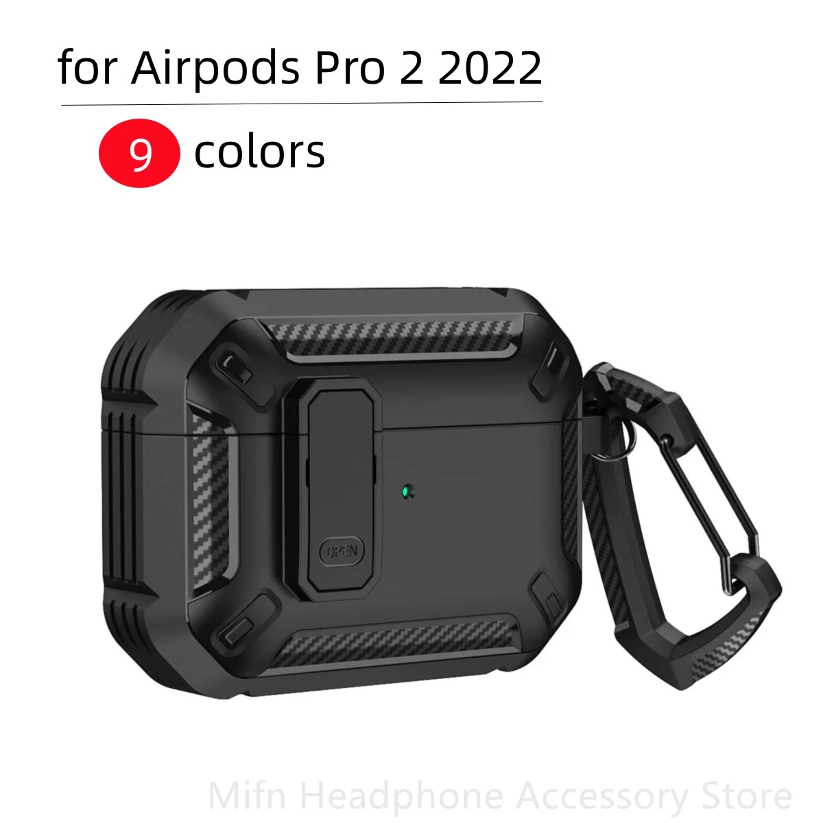 carbon fibre for Airpods Pro 2 Case With Switch headset Case Shockproof ...