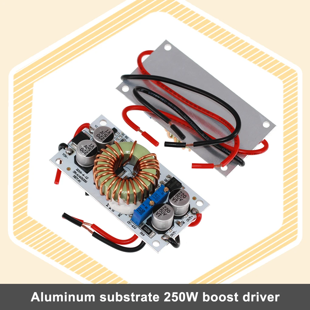 Profissional 10A Ajustável Stepup Module Laptop Lamp Boost Board Power ...